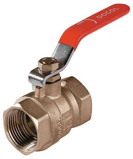 Válvula Docol Esfera C/ Alavanca Vermel| Casas da Água - Casas da Água