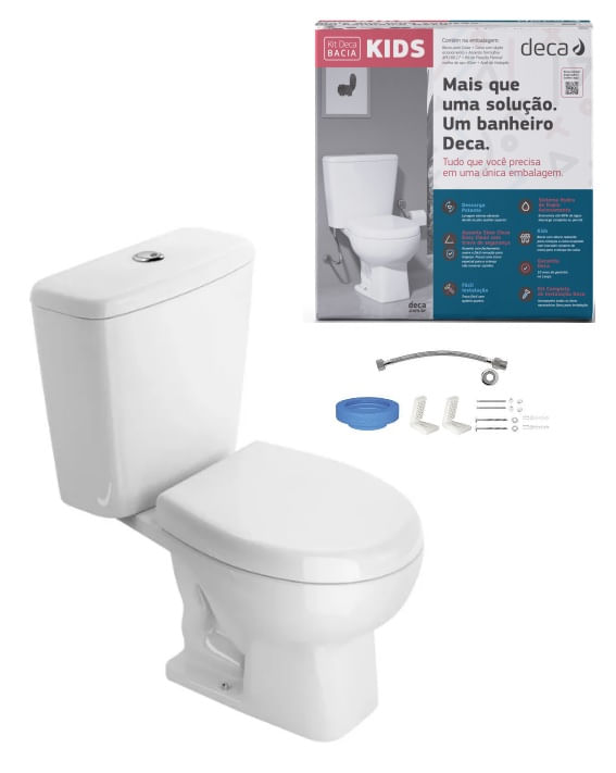 Kit Deca Studio Kids Bacia/Caixa e Ac| Casas da Água - Casas da Água