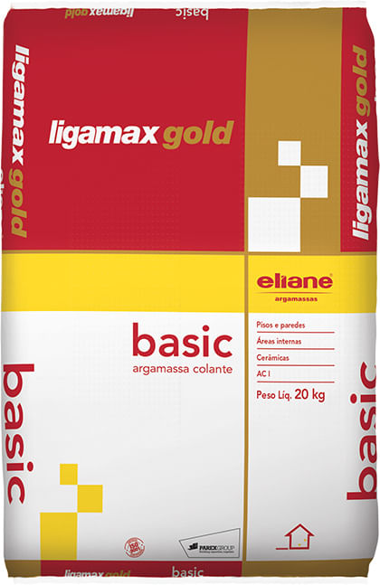 Argamassa Ligamax AC1 Gold Basic Cinza 20 Kg| Casas da Água - Casas da Água