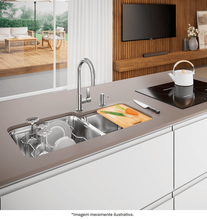 Cuba Franke Bell BCX 120-42-35 Dupla C/ Acessórios 15313 Cozinha Aço ...