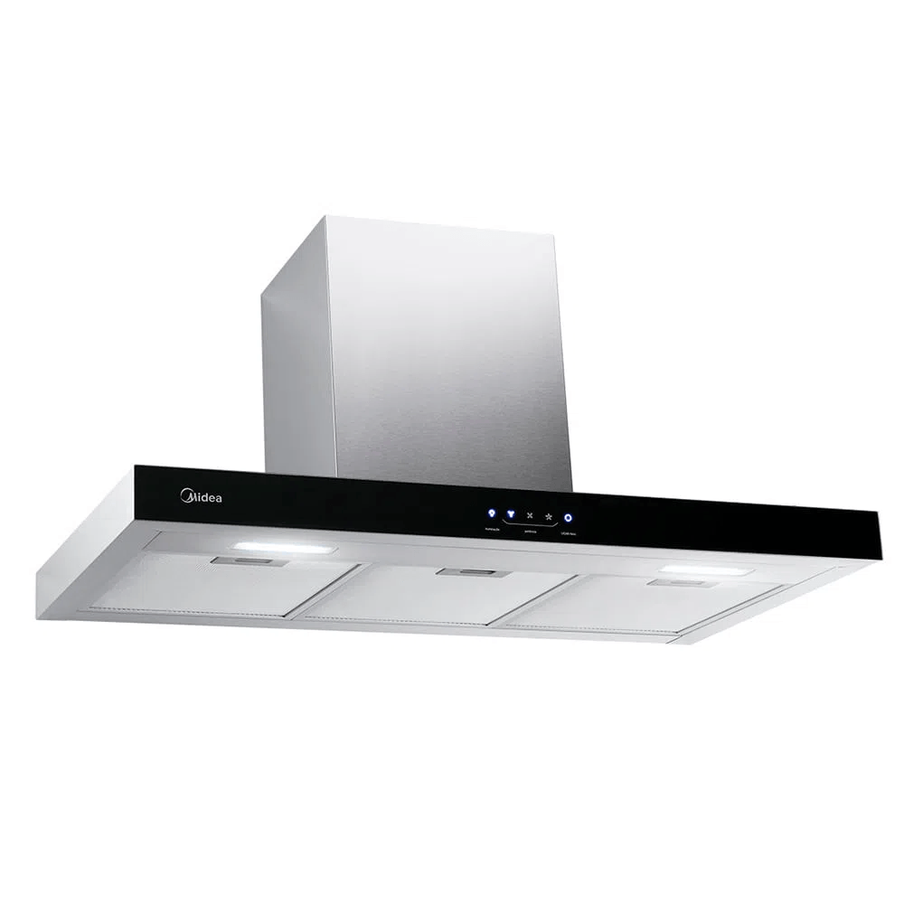 Coifa Midea RTA92 Parede Reta Inox 90 Cm| Casas da Água - Casas da Água